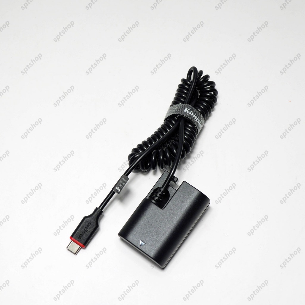 Pin ảo Dummy Kingma E6, Pin LP-E6 cổng Type C cho Canon EOS R R5 R6 5D4 ...