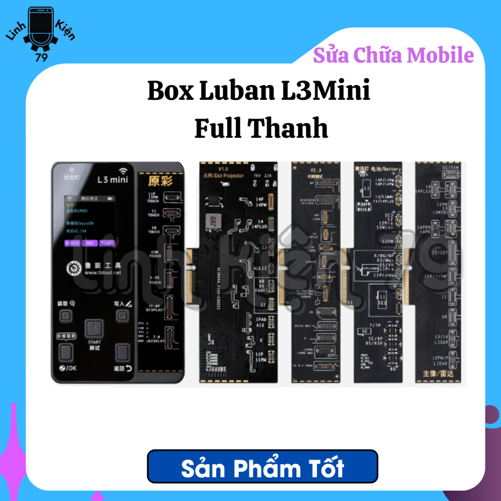 Box Luban L3Mini Sửa Pin/ Truetone / FaceID / Cam / Cáp Loa Trong , Đầy ...