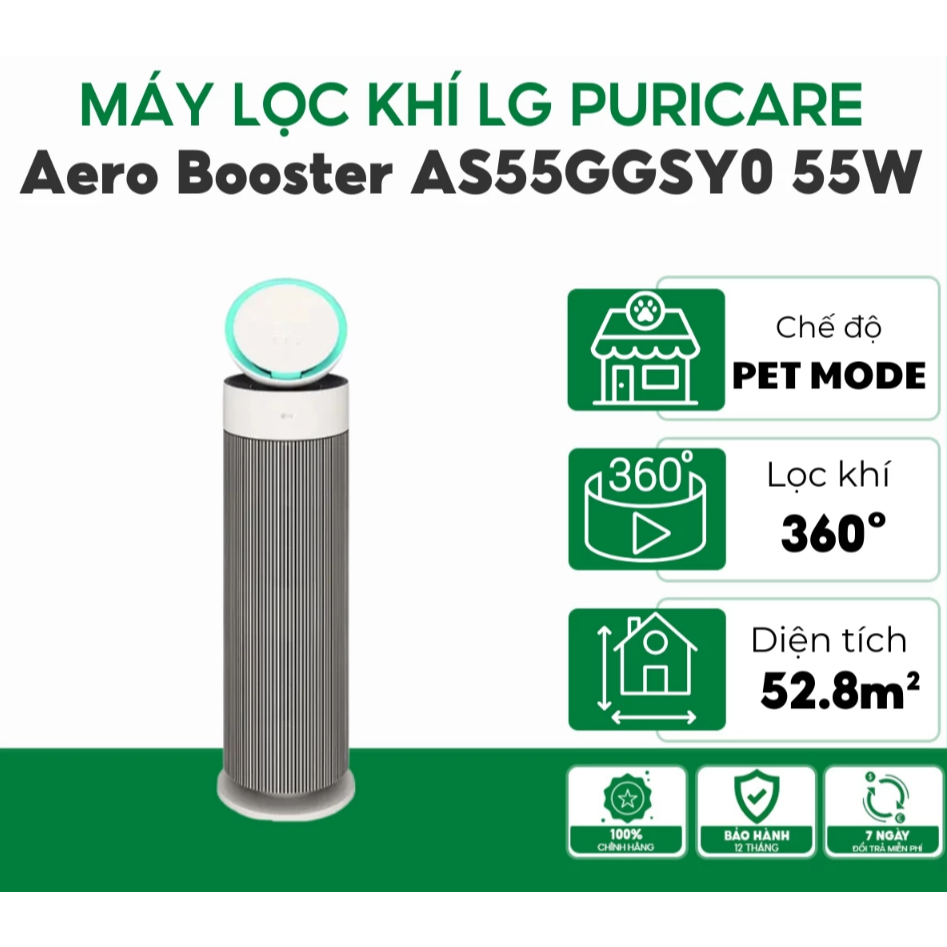 Máy Lọc Không Khí LG PURICARE AERO BOOSTER PET, Nhập Hàn, BH 12 Tháng ...