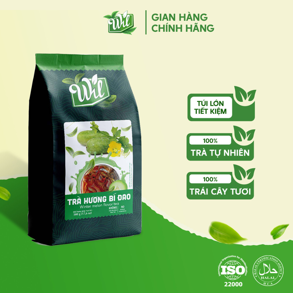 Bột trà bí đao hòa tan Wil 500g dùng pha chế thức uống thanh nhiệt giải ...