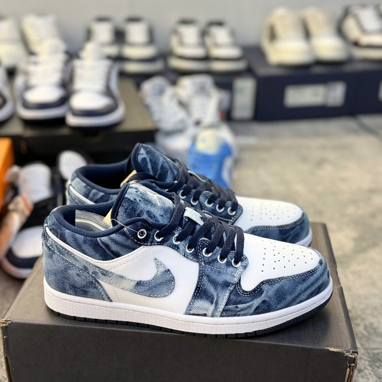 Giày Jordan 1 low denim JD1 - bản cao cấp [ xoài sneaker] | Shopee Việt Nam