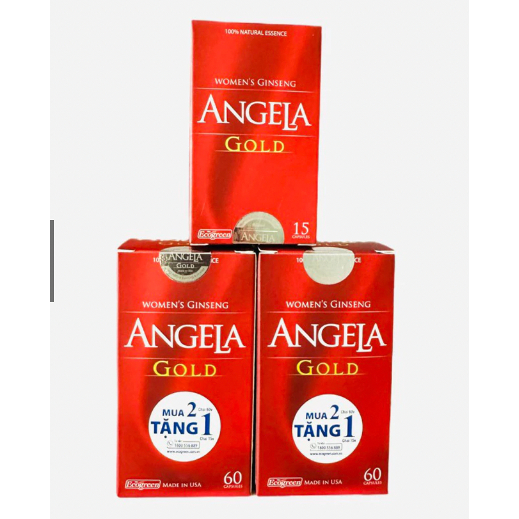 [Chính hãng] Sâm Angela Gold h60v có tem tích điểm mua 2 tặng 1lọ 15v ...