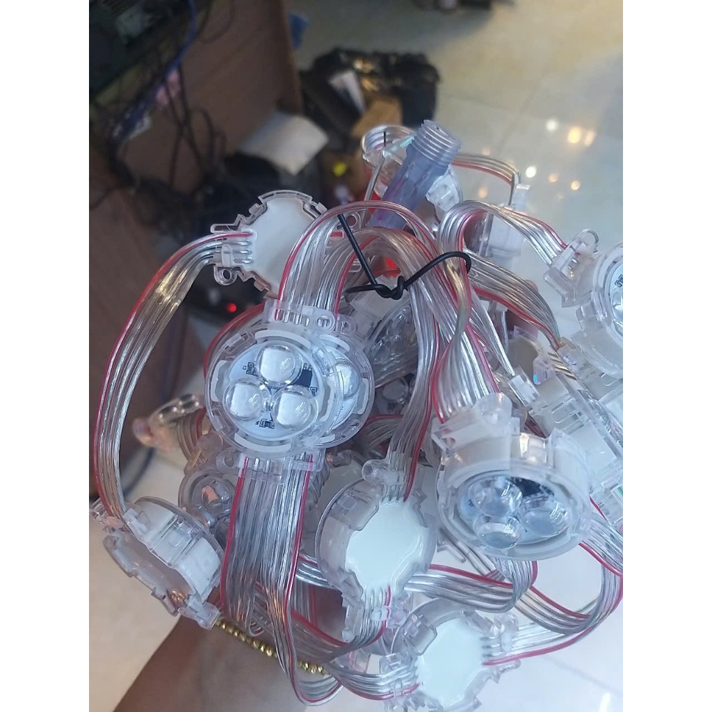 LED Bát Full Color IC 8206 12v Vỏ Trong (30mm) 1 dây / 30C | Shopee ...