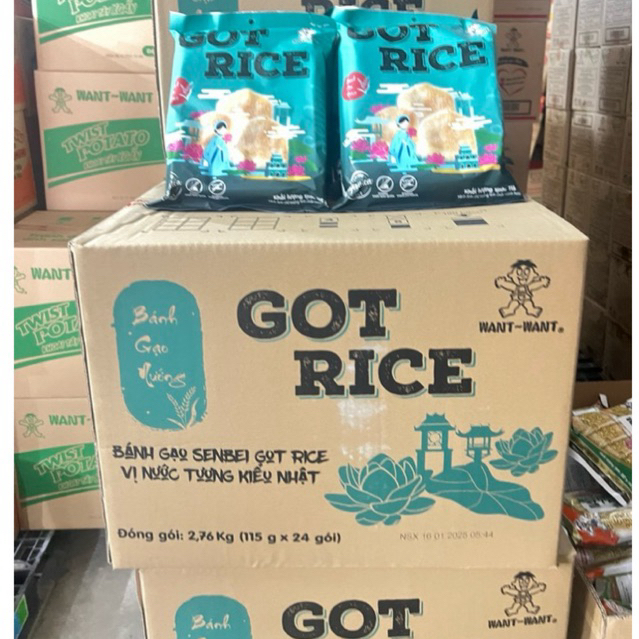 Thùng 24 Gói Bánh Gạo Senbei Gọt Rice Vị Nước Tương Kiểu Nhật (2,76kg) – Giòn Ngon, Đậm Đà Chuẩn ...