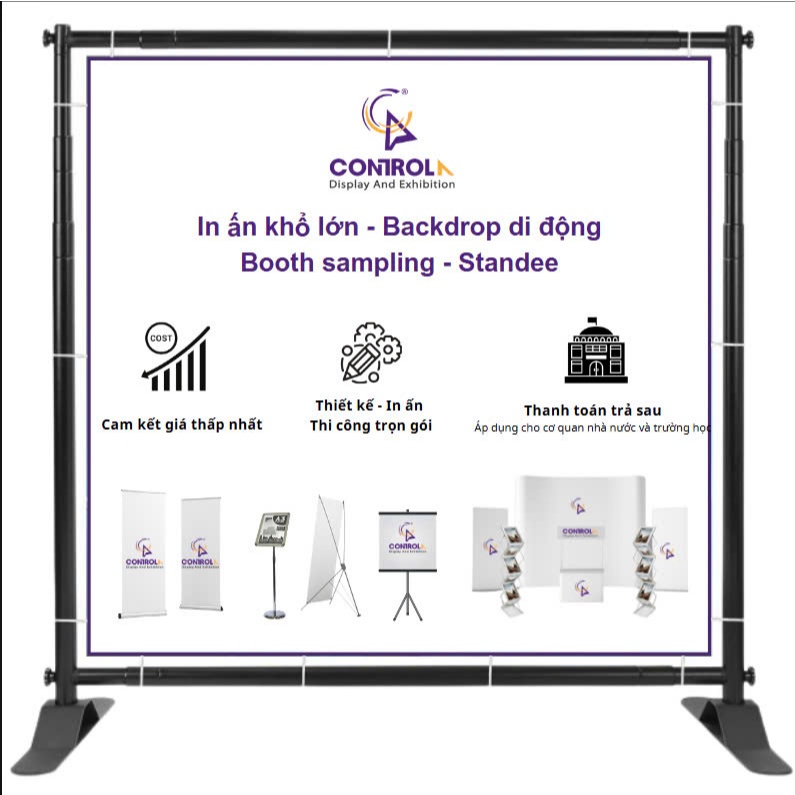 [XUẤT KÈM VAT] KHUNG BACKDROP DI ĐỘNG TREO BẠT KHUNG SÂN KHẤU DI ĐỘNG ...