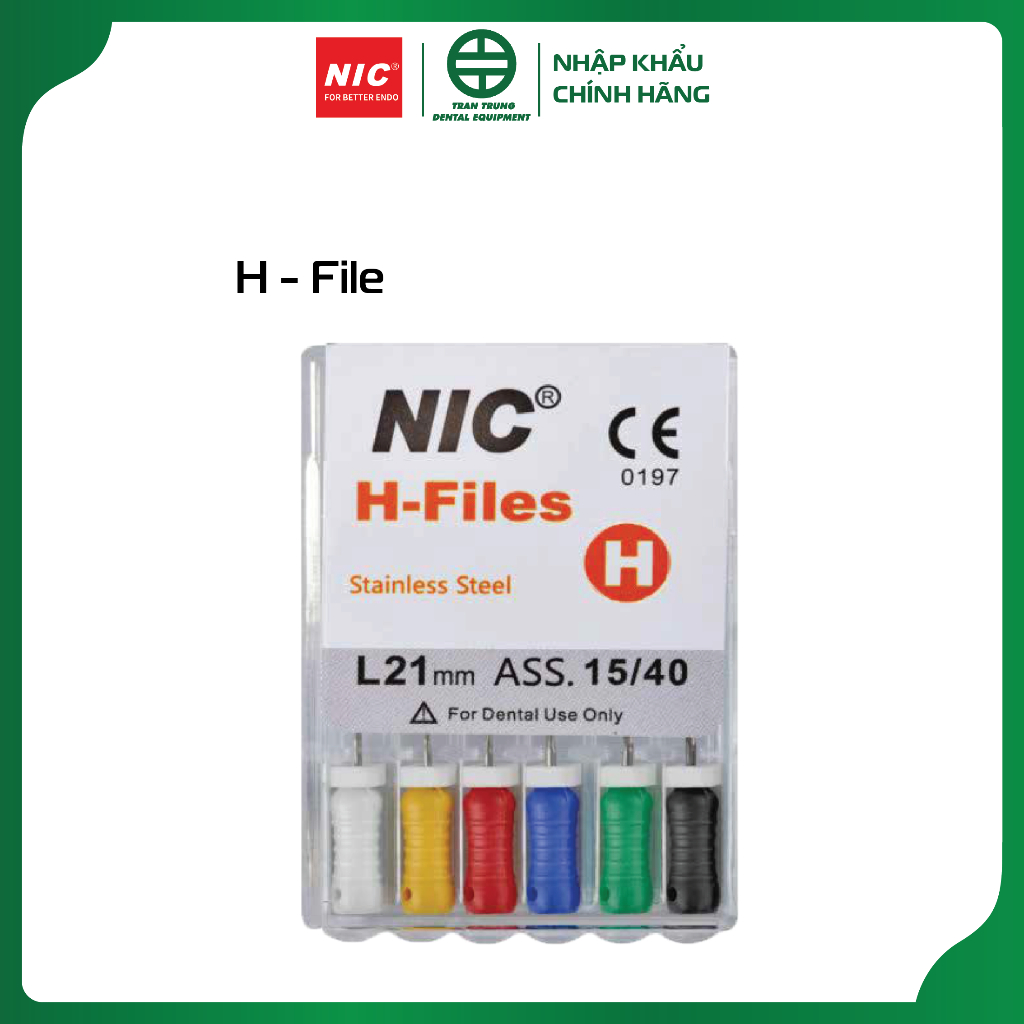 Trâm tay trâm dũa NITI H-file -TRÂM NỘI NHA NIC - NTH - NHẬP KHẨU CHÍNH ...