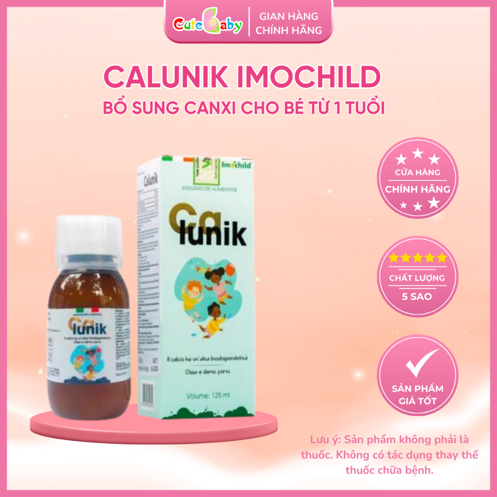 Canxi Sinh Học, Canxi cho bé, canxi Imochild Calunik Hỗ Trợ Phát Triển ...