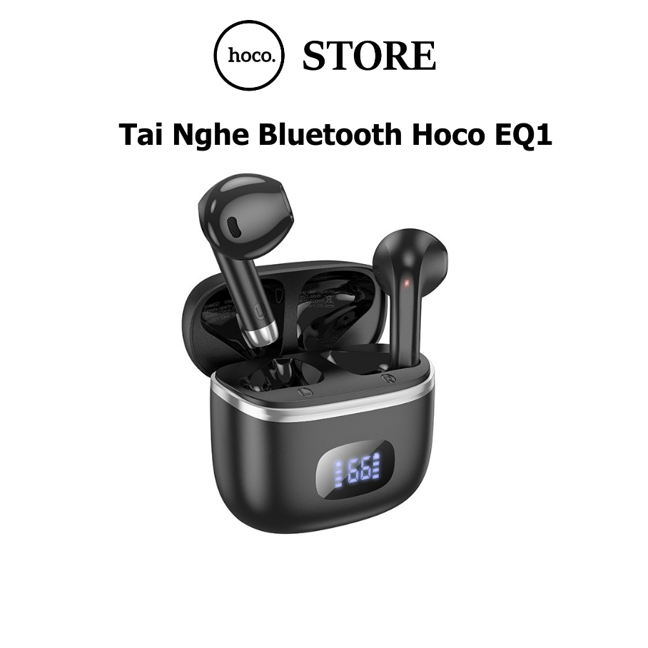 Tai nghe Bluetooth giá rẻ V5.3 Hoco EQ1 pin 400mah , sử dụng đến 7 giờ phù hợp làm việc và giải ...