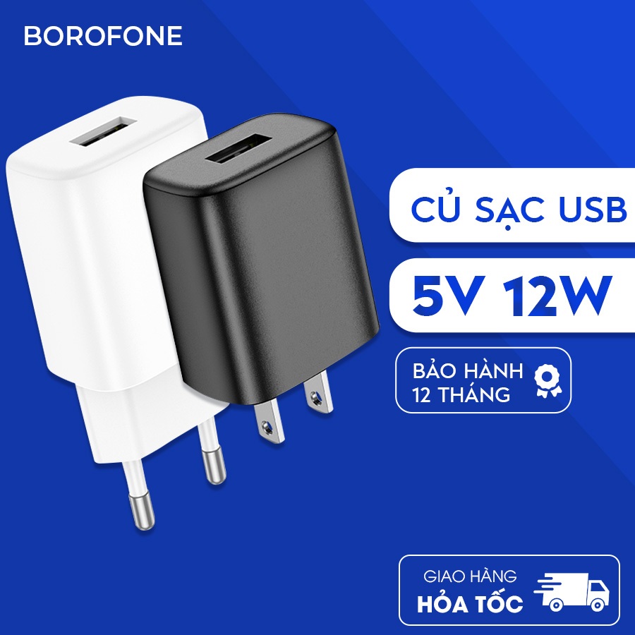 Củ sạc Hoco C134 5V 2.4A chân cắm dẹt dành cho iphone ipad smartphone ...