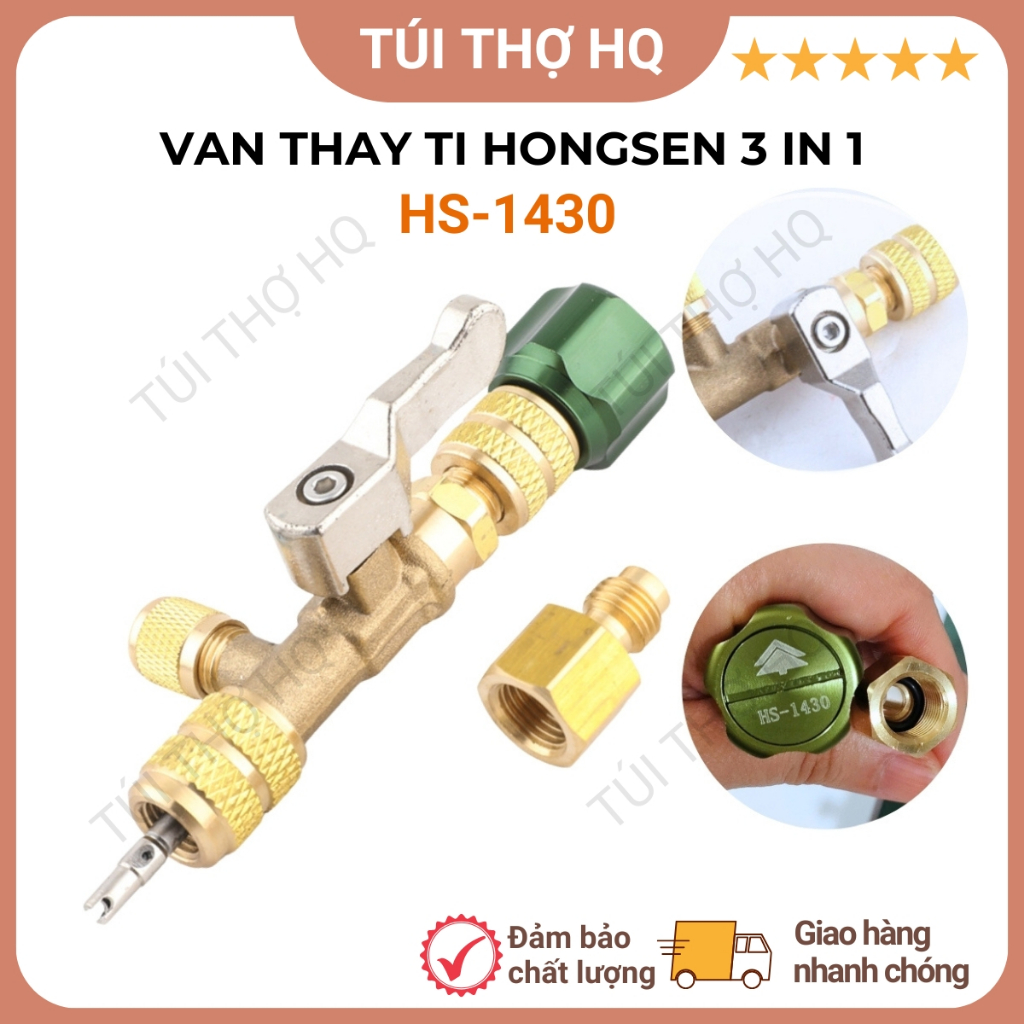 Van thay ti chống bỏng sạc gas r22, r410, r32 HS-1430 Hongsen chịu áp suất 50bar | Shopee Việt Nam