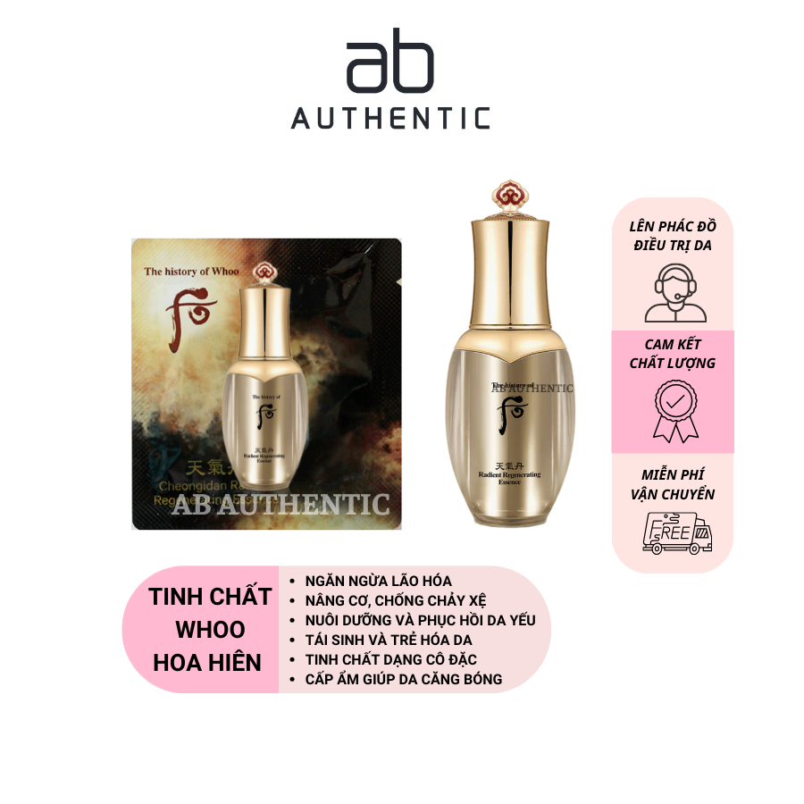 Combo 10 gói Tinh chất Whoo hoa hiên tái sinh Whoo Cheongidan Radiant Regenerating - AB ...