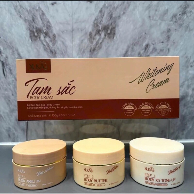 Kem Body Tam Sắc XUKA Trắng Da Cấp Tốc Set 3 Hộp Hàng Chính Hãng ...