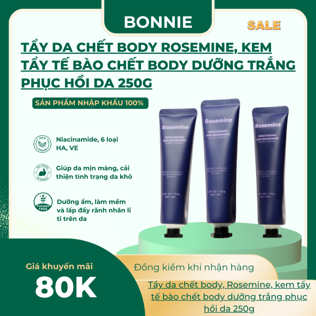 Kem Tay Rosemine Dưỡng ẩm bảo vệ và nuôi dưỡng da tay | Shopee Việt Nam