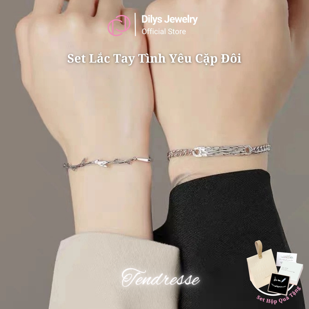 [Quà Tặng] Vòng Tay Đôi "Tendresse" Titan Không Gỉ Quà Tặng Người Yêu ...