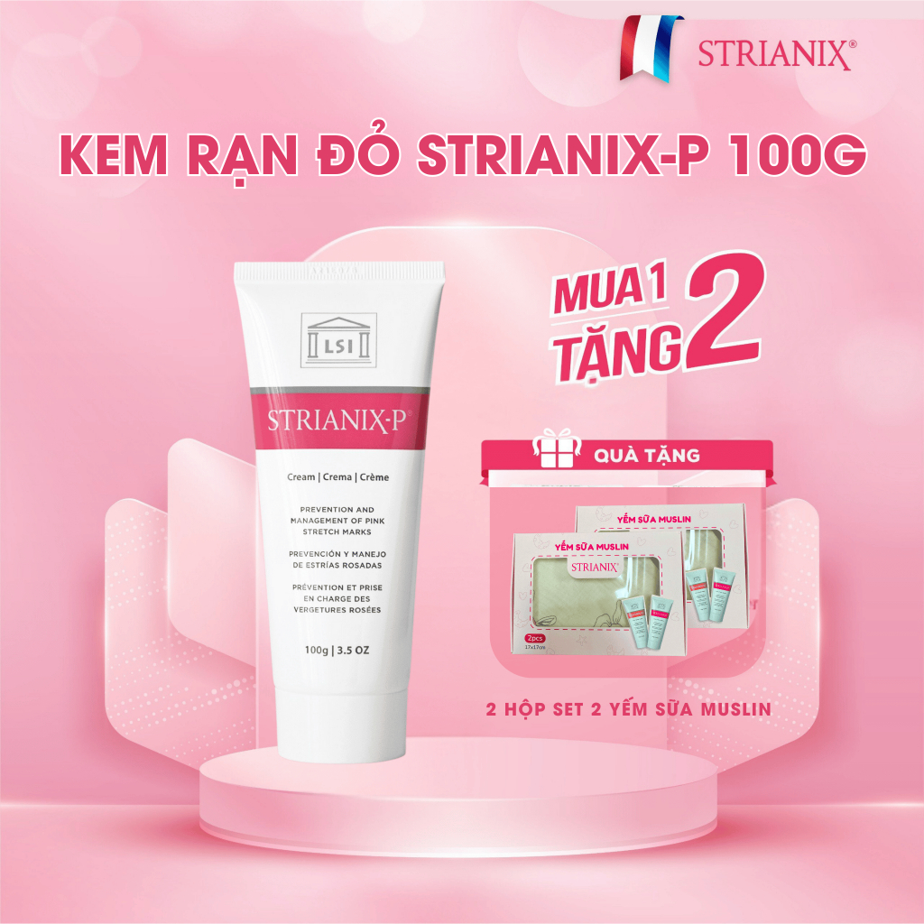Kem Rạn Đỏ STRIANIX-P 100g, 100g Làm Mờ RẠN ĐỎ, Giảm Ngứa Rạn Cho Phụ ...