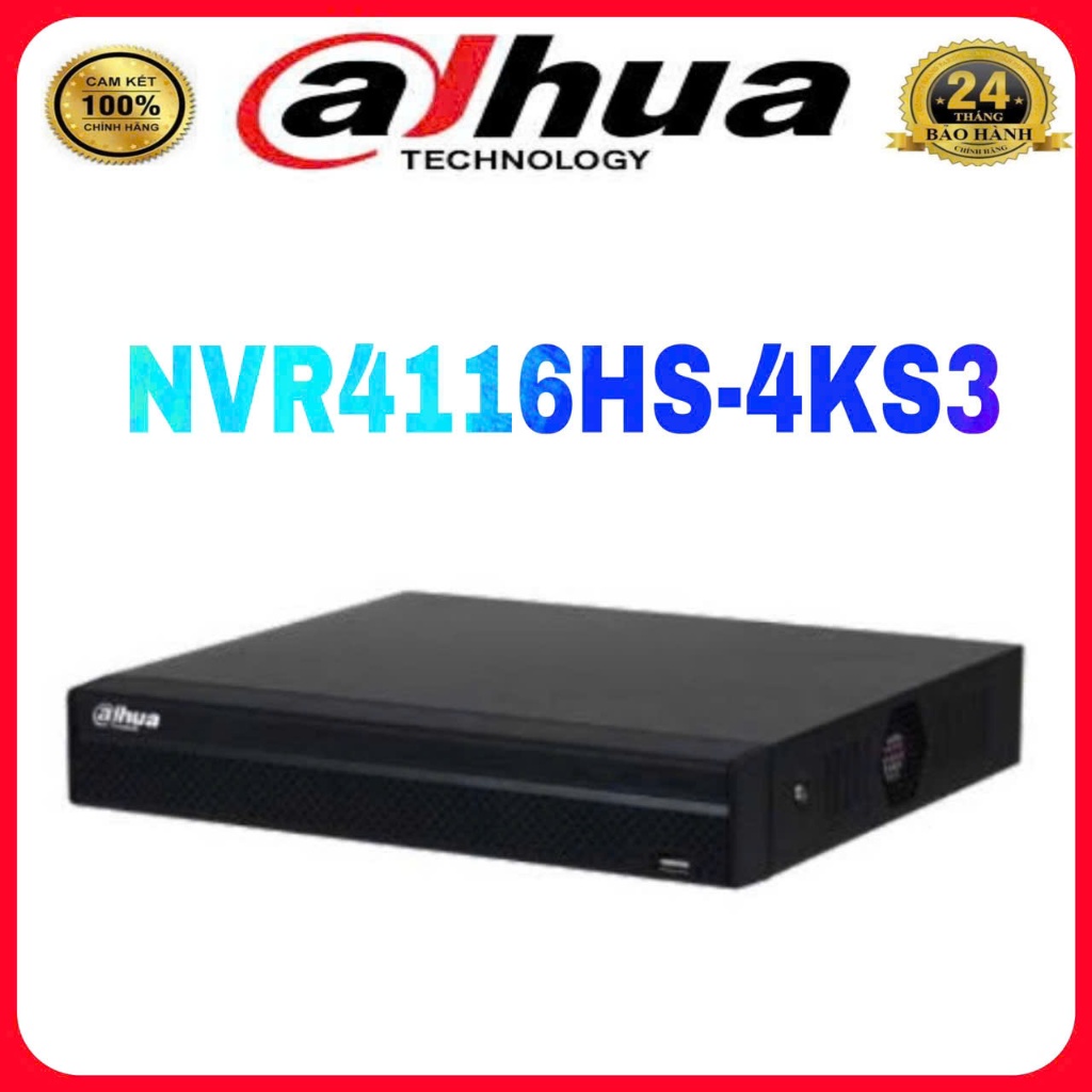 Đầu ghi hình IP 16 kênh DAHUA DHI-NVR4116HS-4KS3 | Shopee Việt Nam