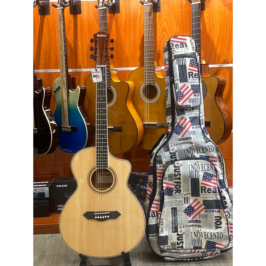 Đàn guitar acoustic Dallas DL-A400 EQ Fishman gỗ mahogany, chơi solo và ...