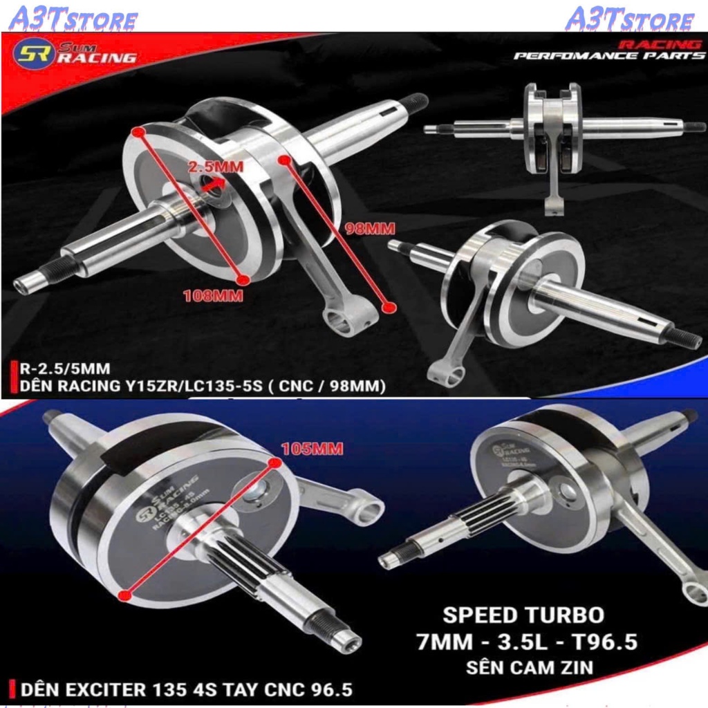 DEN ĐÔN EXCITER 135 4S CÔN TỰ ĐỘNG & EXCITER 135 150 CÔN TAY SUM RACING ...