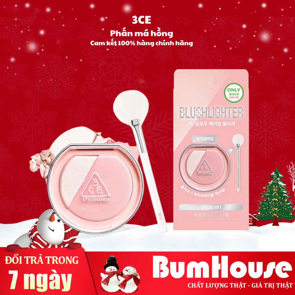 Phấn má hồng 3ce Blush Highlighter 4.3g | Shopee Việt Nam