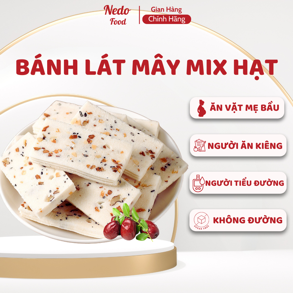 Bánh Lát Mây Không Đường Nhiều Lớp, Bánh Hạt Dinh Dưỡng Thơm Ngon Bổ ...