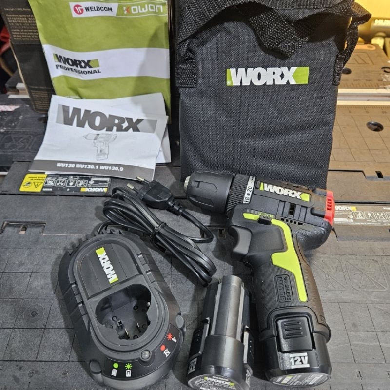 Bộ khoan 12V WORX WU130, WU131 và WU135, 3 chức năng, chính hãng bảo ...