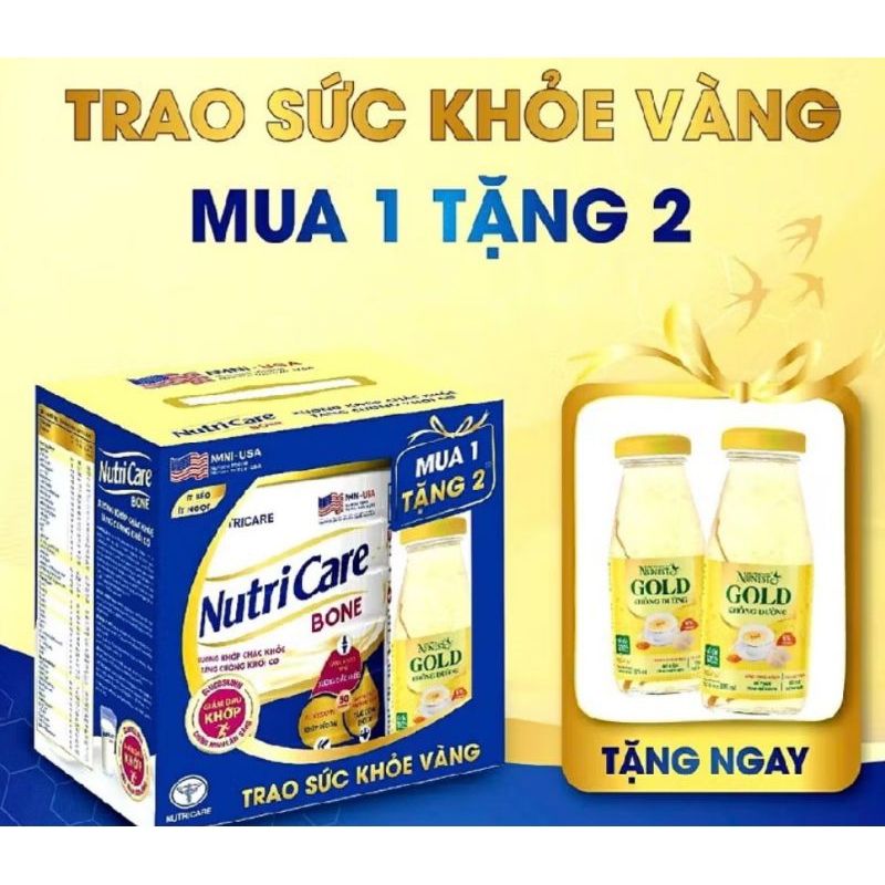 [HSD mới nhất 2027] Sữa Nutricare Bone 850g Bổ sung canxi giúp xương chắc khỏe (Mẫu mới ...