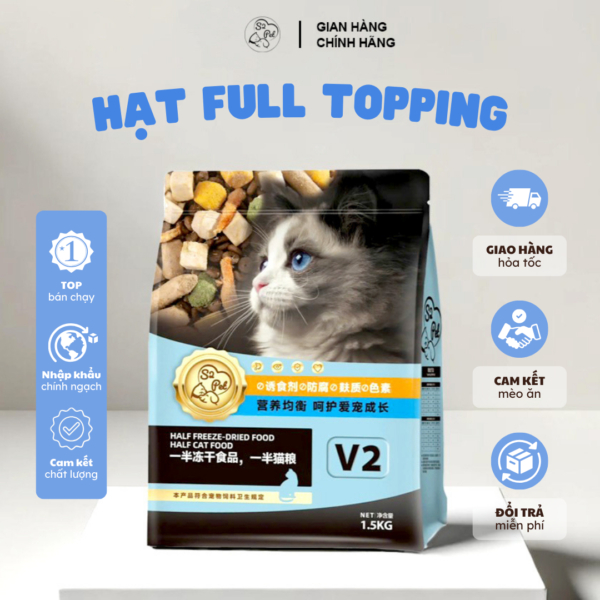 Hạt cho mèo full TOPPING S2 Pet | Shopee Việt Nam
