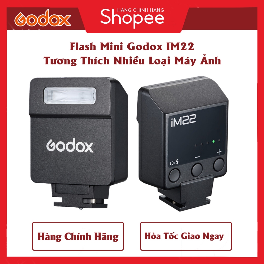 Flash Mini Godox iM22 For All Camera | Shopee Việt Nam