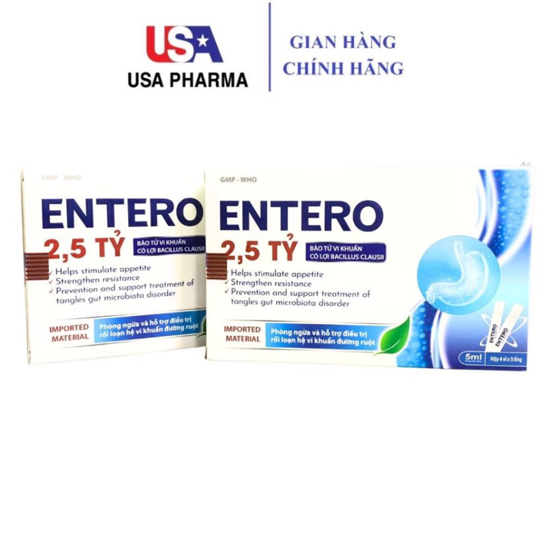ENTERO Men tiêu hoá bảo vệ sức khỏe hộp 20 ống | Shopee Việt Nam