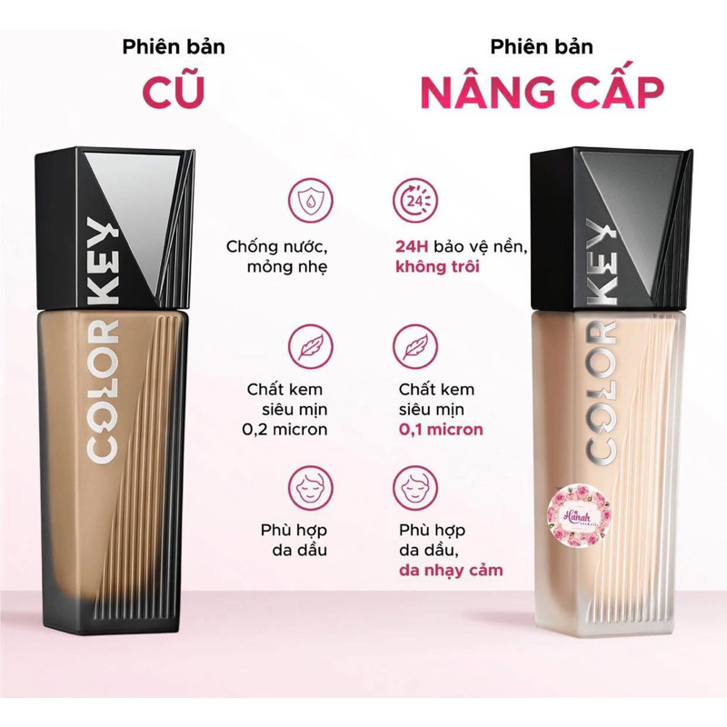 KEM NỀN COLORKEY LONG LASTING FLAWLESS LIQUID FOUNDATION (NHẬP KHẨU ...