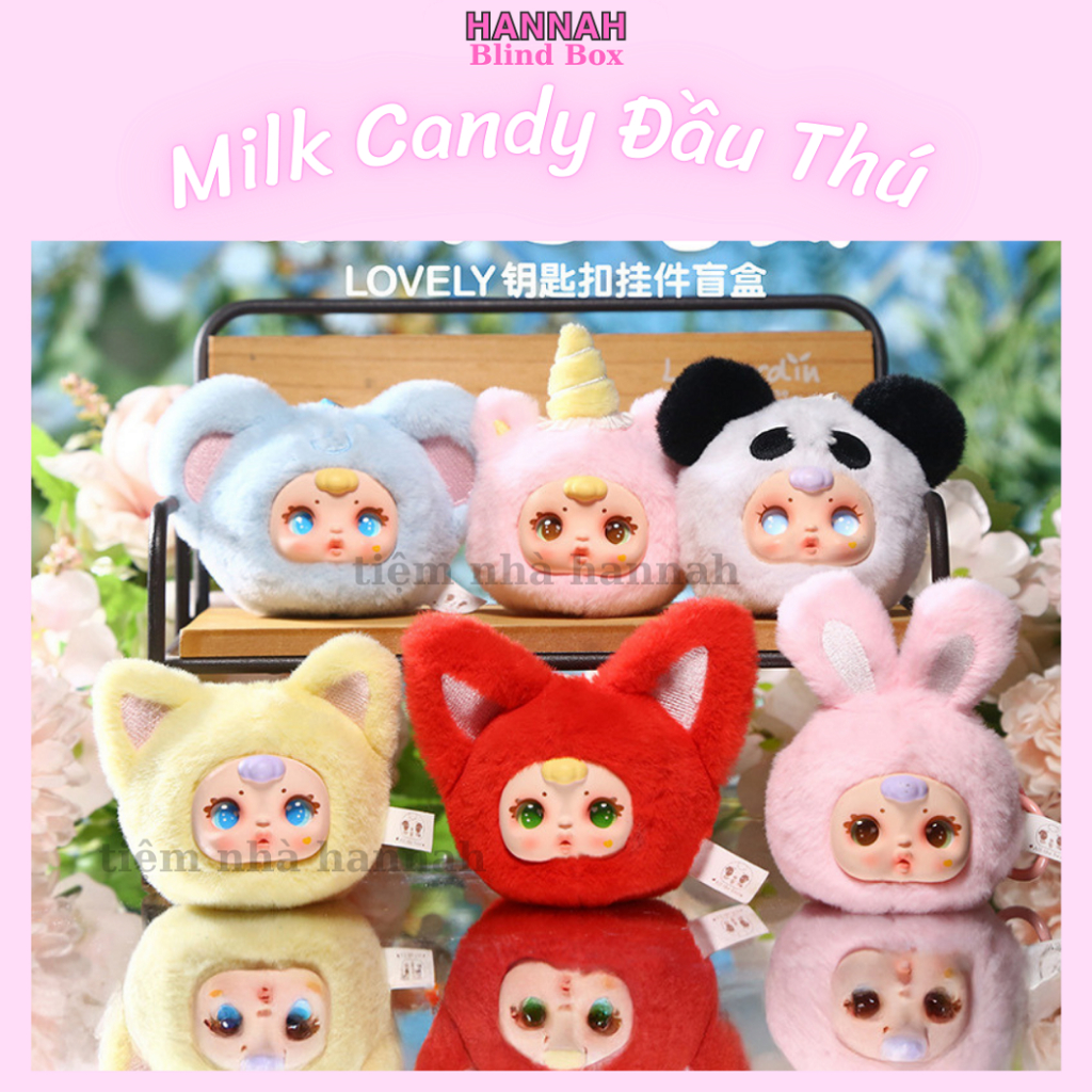 MM Milk Candy Lovely ĐẦU THÚ Blind box Gấu Bông Chính Hãng, Hộp Mù Thú ...