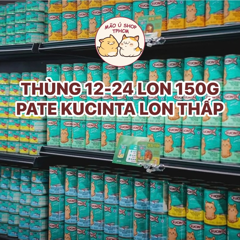 [COMBO 12-24 LON 150G] PATE KUCINTA LON THẤP 150G - PATE SÚP SỆT NHIỀU THỊT CHO MÈO | Shopee ...
