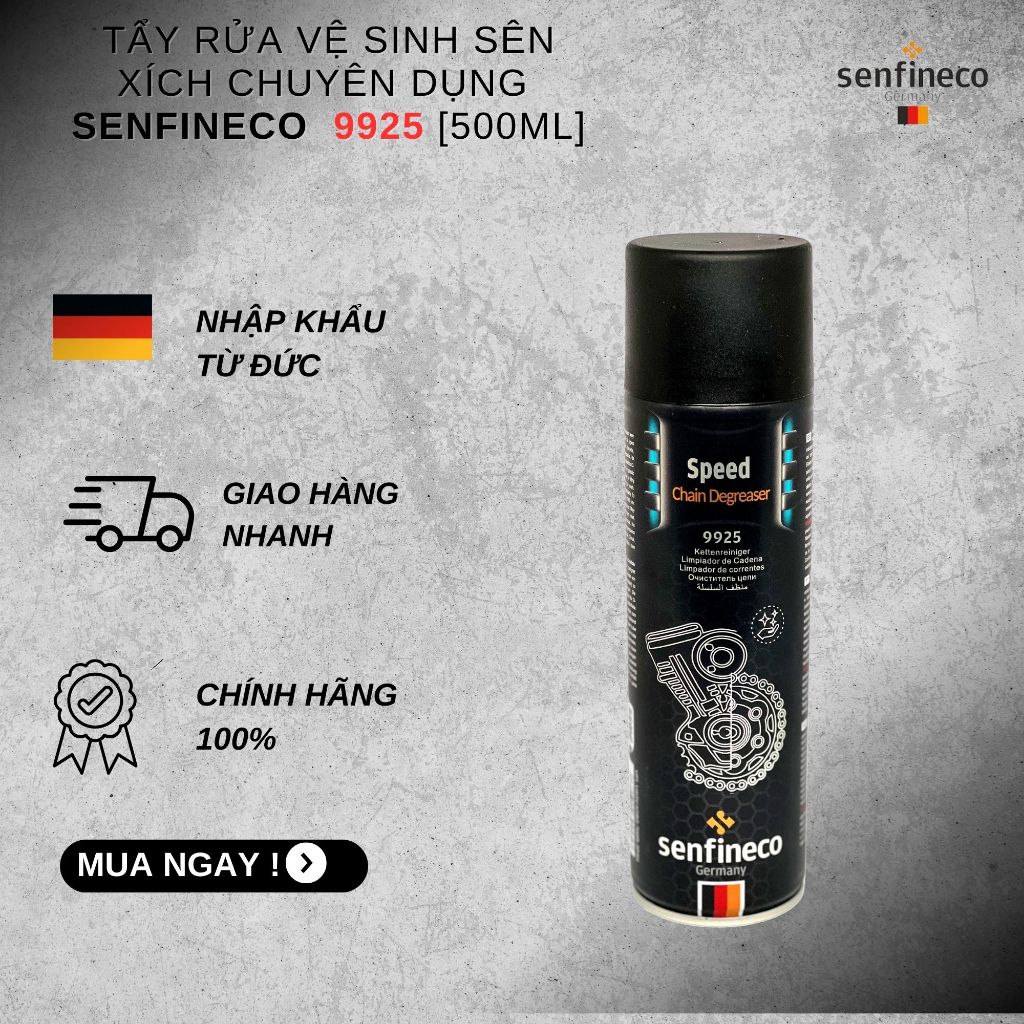 Vệ Sinh Tẩy Rửa Sên Xích Cao Cấp Senfineco 9925 chai 500ml | Shopee ...