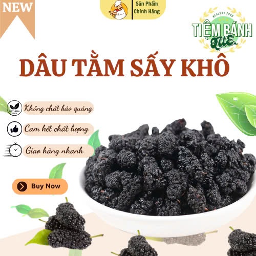 ( Hàng chất lượng) Dâu Tằm Sấy Khô 100g/250g/500g. Nguyên Trái, Thơm ...