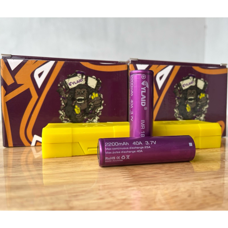 Pin Sạc Cylaid Tím 18650 2200mAh Xả 40A - Chuẩn Chính Hãng(giá 1 viên ...