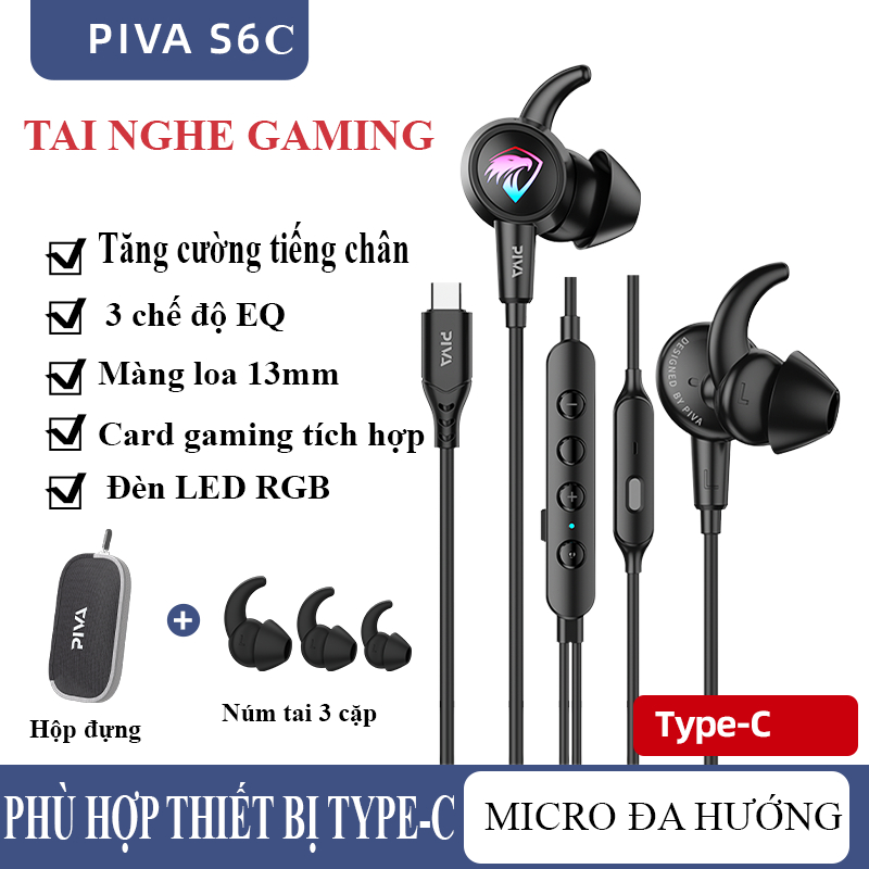 Tai nghe Gaming Hack tiếng chân Piva S6 Pro tích hợp Sound Card Gaming ...