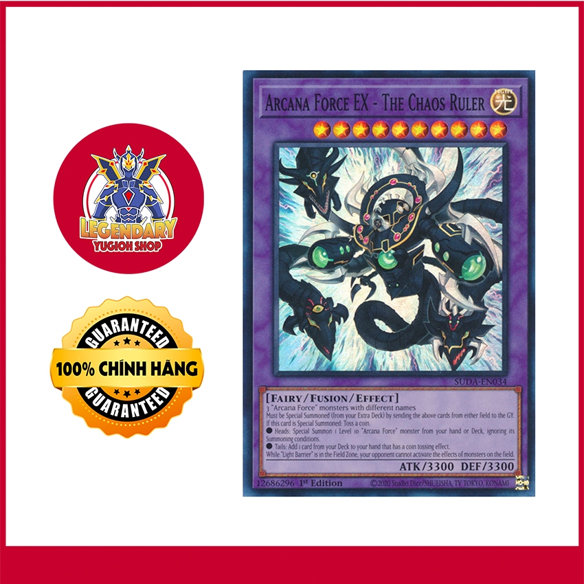 [Thẻ Bài Yugioh Chính Hãng] Arcana Force EX - The Chaos Ruler | Shopee ...