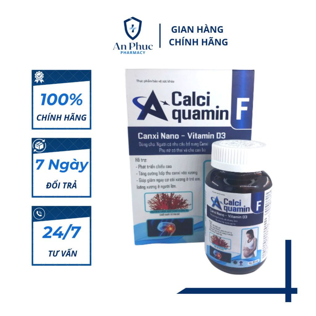 /CHÍNH HÃNG/ Calci Aquamin F Bổ sung Canxi, Vitamin D3, phát triển chiều cao, giúp xương chắc ...