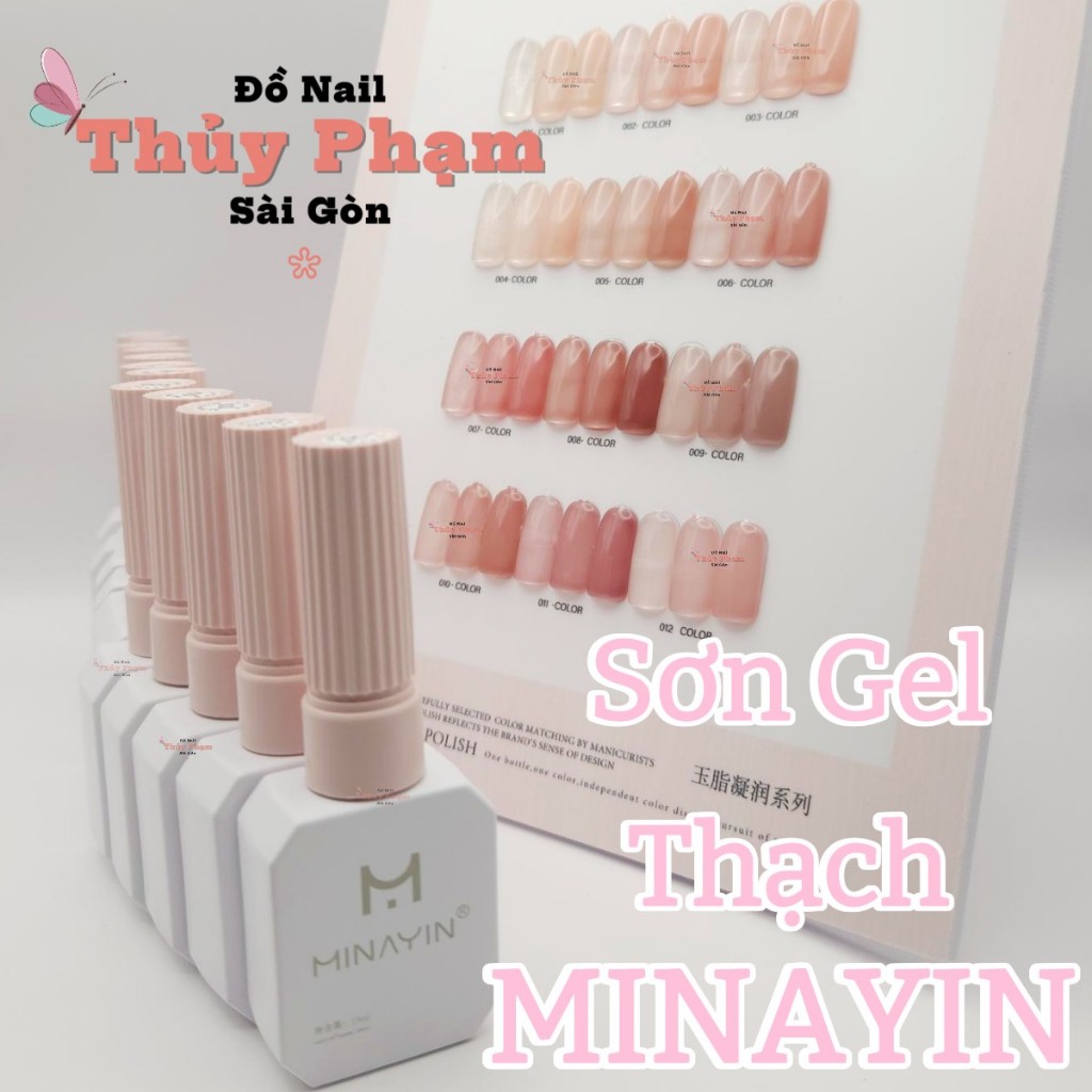 Set sơn thạch Hàn Quốc MINAYIN 12 màu tone hồng và nâu - Bộ sơn gel ...