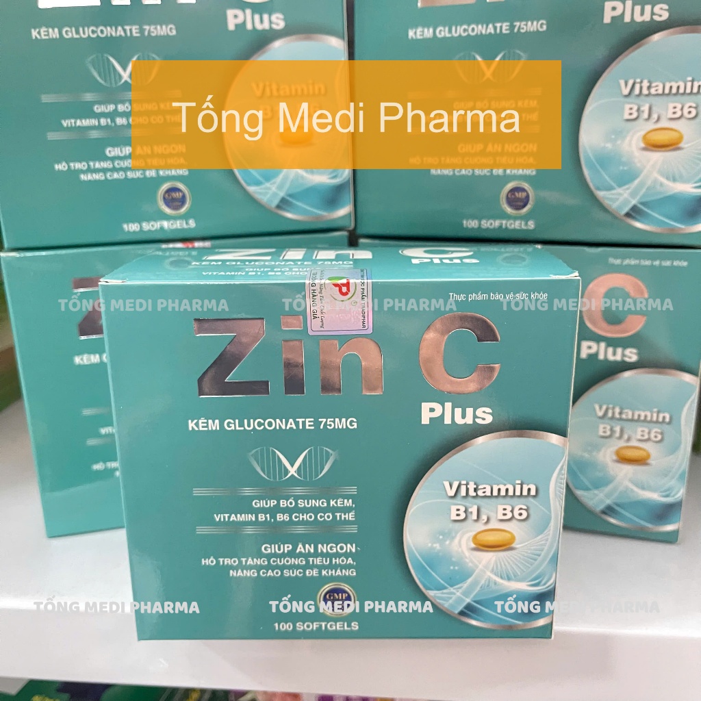 Kẽm Zin C Plus 100 viên tăng sức đề kháng | Shopee Việt Nam