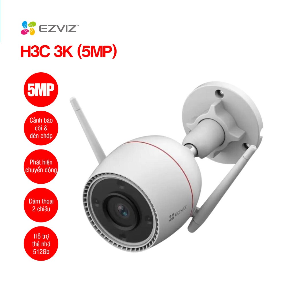 Camera Wifi EZVIZ Ngoài Trời H3C 5MP 3K | H3C 4MP 2K+ | H3C 2K 3MP, Đàm ...