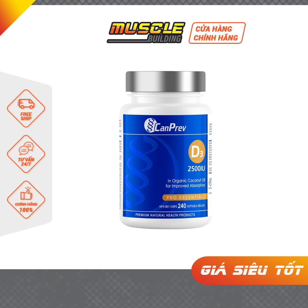 Canprev Vitamin D3 2500iu tăng cường miễn dịch, chắc khỏe xương đến từ ...