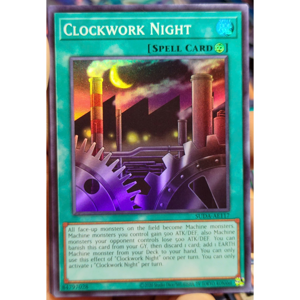 [KW2 Yugioh] [EN-AE] Thẻ bài Suda-AE117 Clockwork Night – Super Rare | Shopee Việt Nam