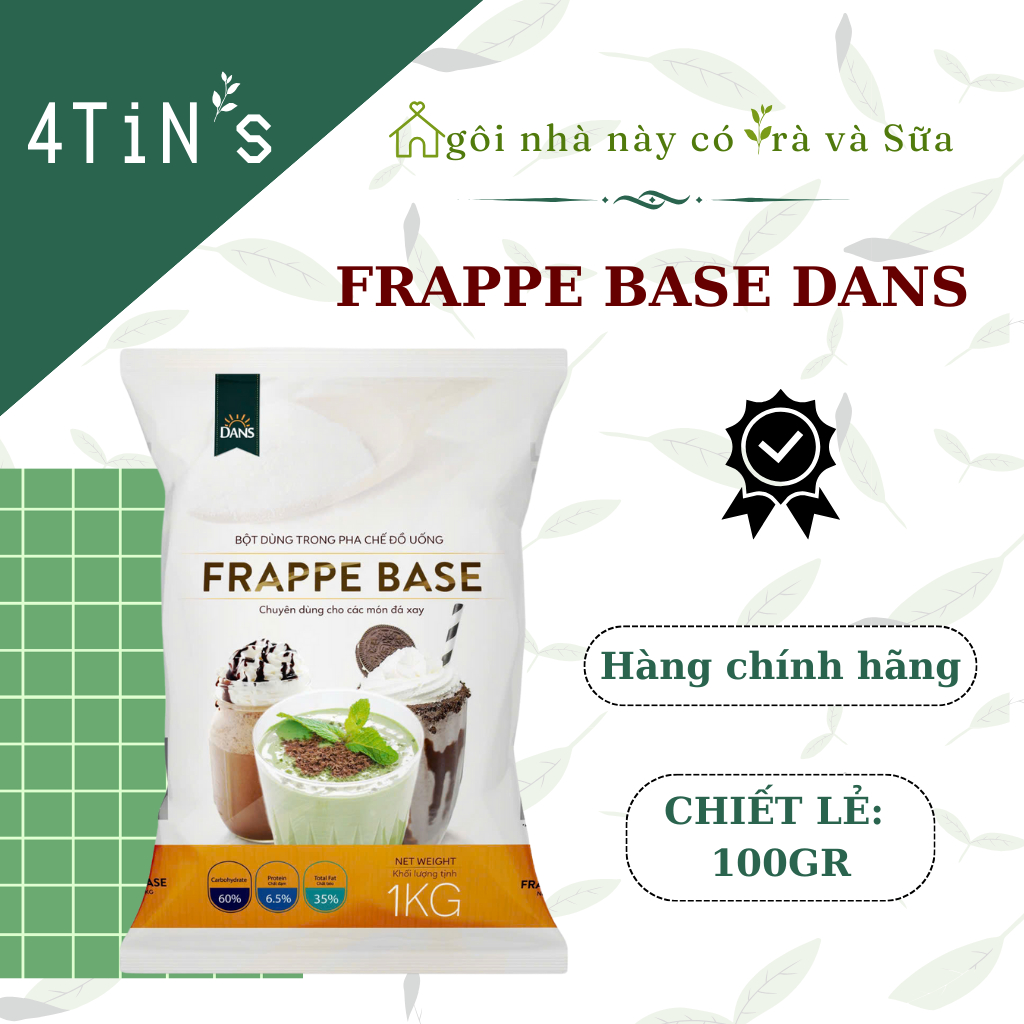 BỘT FRAPPE BASE DANS - CHIẾT LẺ 100GRAM | Shopee Việt Nam