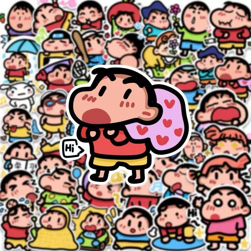 60 Miếng dán Sticker SHIN cậu bé bút chì emoji DIY hình dán graffiti ...
