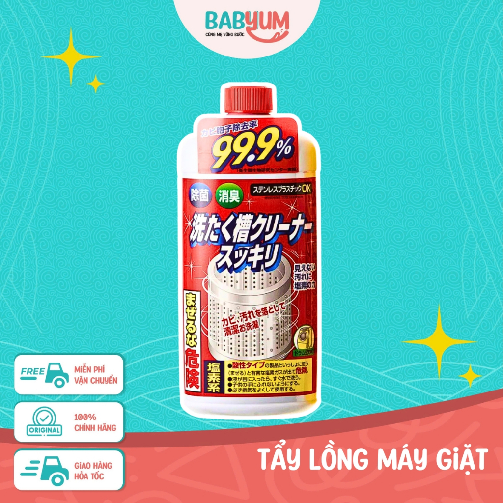 Nước tẩy lồng máy giặt Nhật Rocket 99.9% hàng Nhật | Shopee Việt Nam
