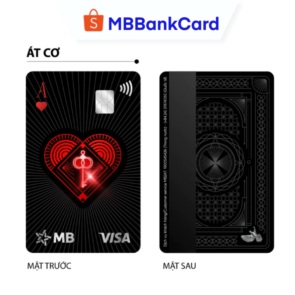 [FREESHIP ĐƠN 0Đ] Thẻ MBBank Visa - Bộ Sưu Tập Thẻ Bài | Shopee Việt Nam