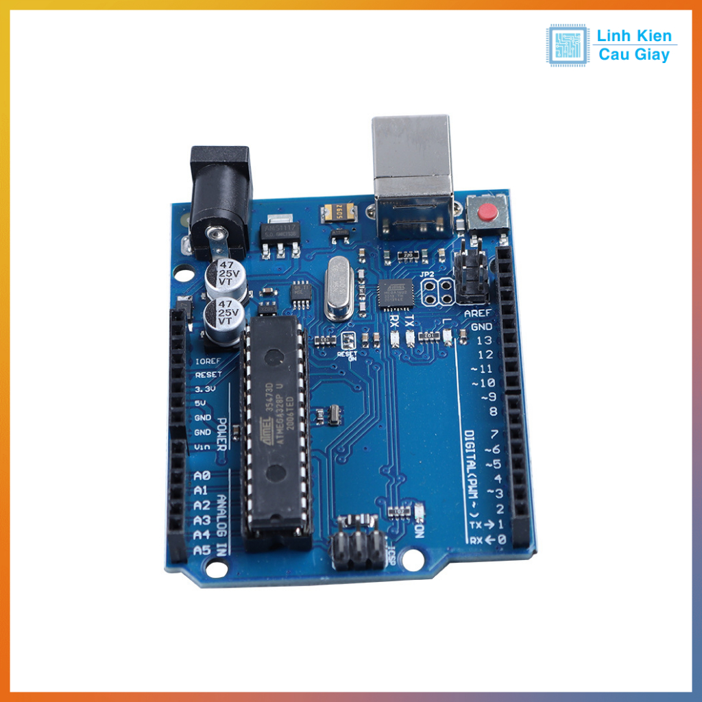 KIT Arduino Uno R3 Atmega 328P Chíp Cắm không kèm cáp | Shopee Việt Nam