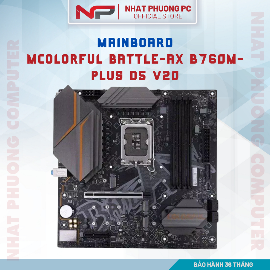 Mainboard Colorful BATTLE-AX B760M-PLUS D5 V20 | Intel B760, LGA 1700 ...