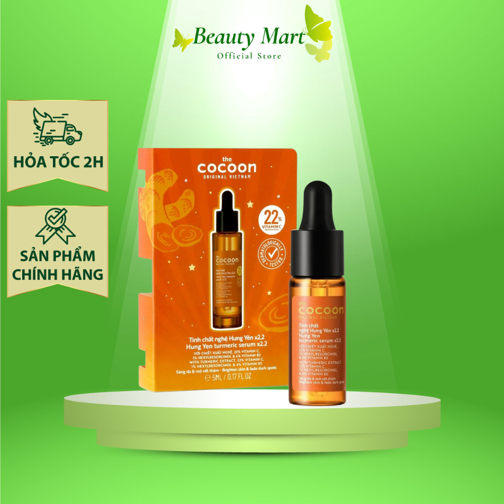 Tinh chất nghệ Hưng Yên COCOON 5ml - Giúp sáng da mờ vết thâm C10-C22 ...
